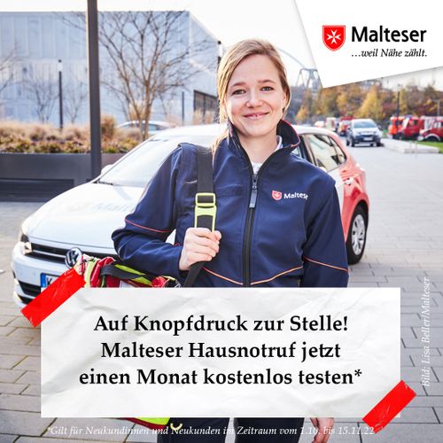 Malteser Hausnotruf jetzt vier Wochen kostenlos testen!