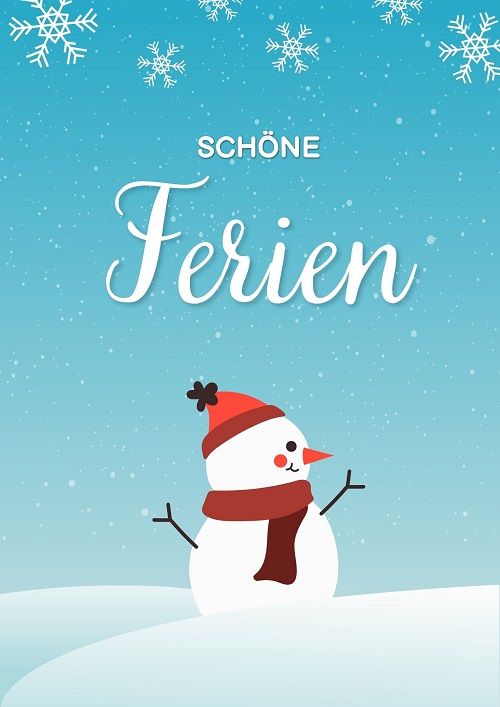 Wir machen Ferien und sind ab 2. Januar wieder für Euch da! Schöne ...